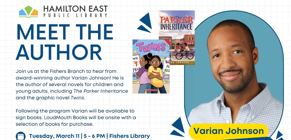 Author Varian Johnson to Host Special Event - LarryInFishers
