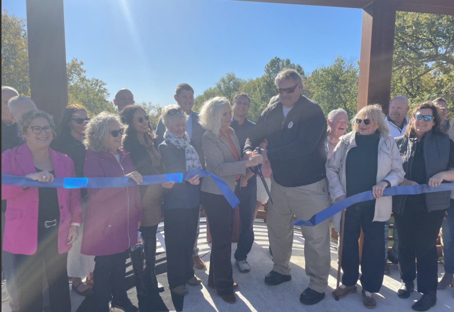 Ribbon is Cut at Bur Oak Bridge Opening Ceremony - LarryInFishers